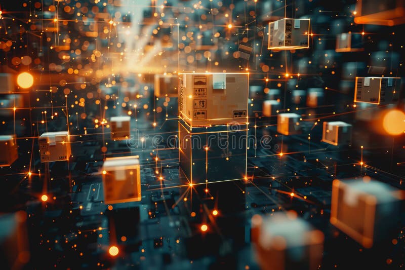 Motion Rectangular Shaped Packages Transported Via a Logistics System ...