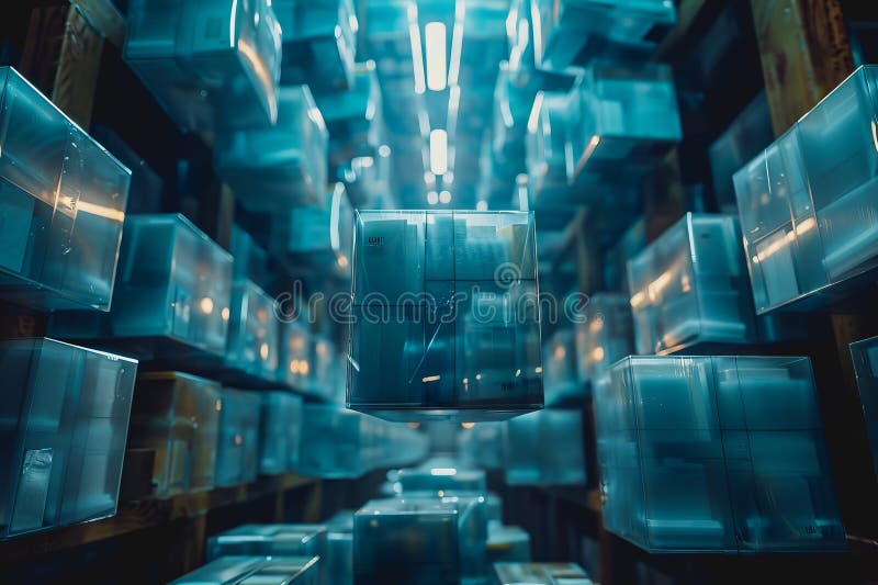 Motion Rectangular Shaped Packages Transported Via a Logistics System ...