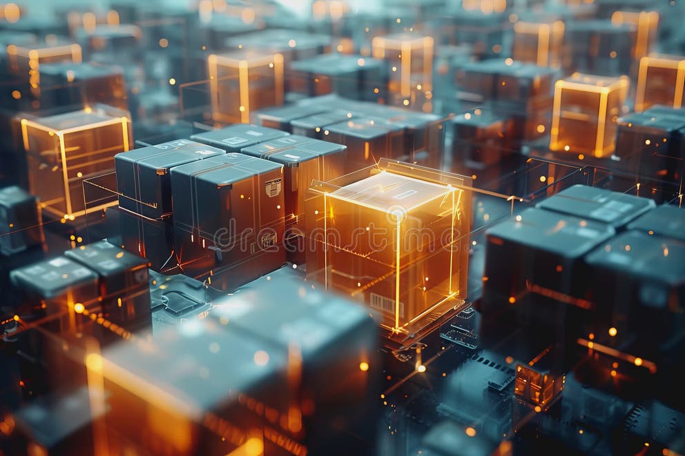 Motion Rectangular Shaped Packages Transported Via a Logistics System ...