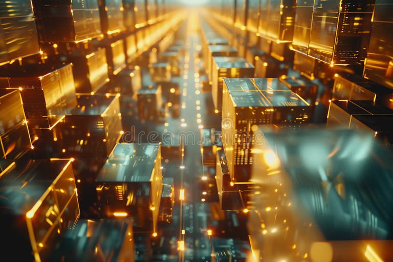 Motion Rectangular Shaped Packages Transported Via a Logistics System ...