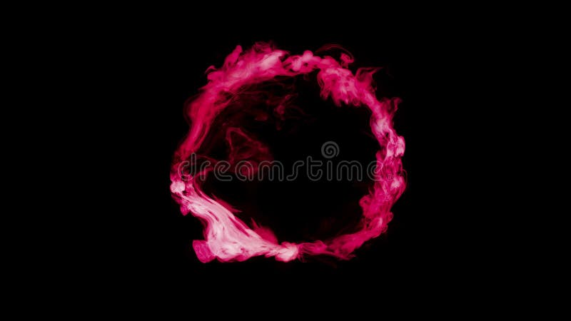Smoke Circle Vapor Mystery Color Whirl Stock Video - Video of magic ...
