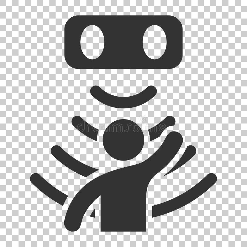 Motion Sensor Icon in Flat Style. Sensor Waves Vector Illustration on ... Motion Sensor Icon in Flat Style. Sensor Waves Vector Illustration on ...