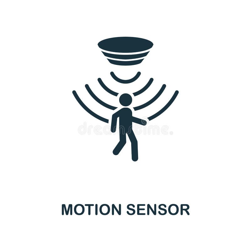 Motion Sensor Icon. Monochrome Style Design from Sensors Icon ...