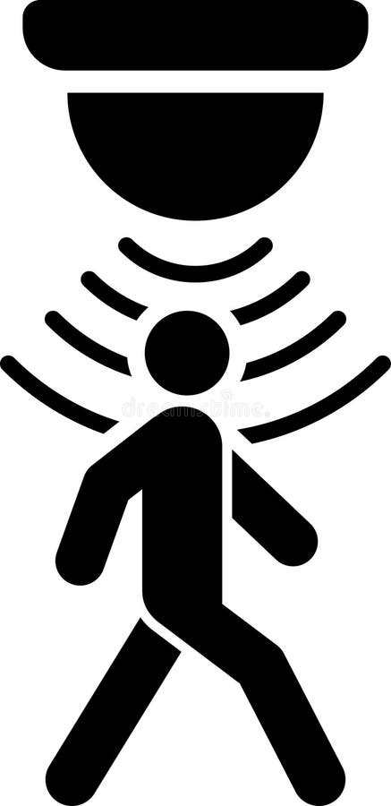 Motion Sensor Icon. Movement Sensor Symbol in Flat Style for Your Web ...