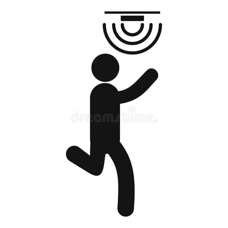 360 Motion Sensor Icon, Simple Style Stock Vector - Illustration of ...