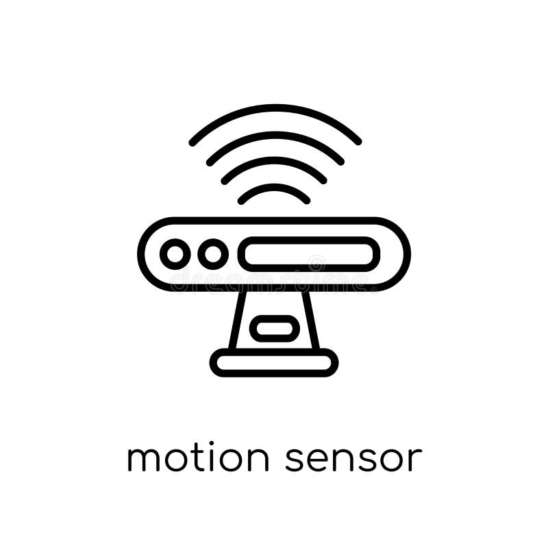Motion Sensor Icon. Trendy Modern Flat Linear Vector Motion Sens Stock ...
