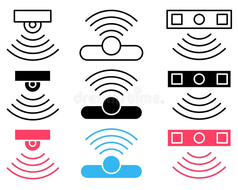 Motion sensor icon vector stock vector. Illustration of home - 348102334