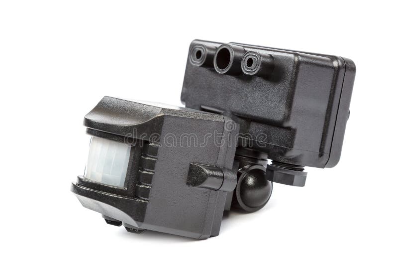 Motion Sensor Isolated on a White Background. Stock Image - Image of ...