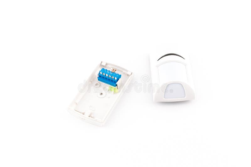 Motion Sensor Isolated on White Background Stock Photo - Image of ...