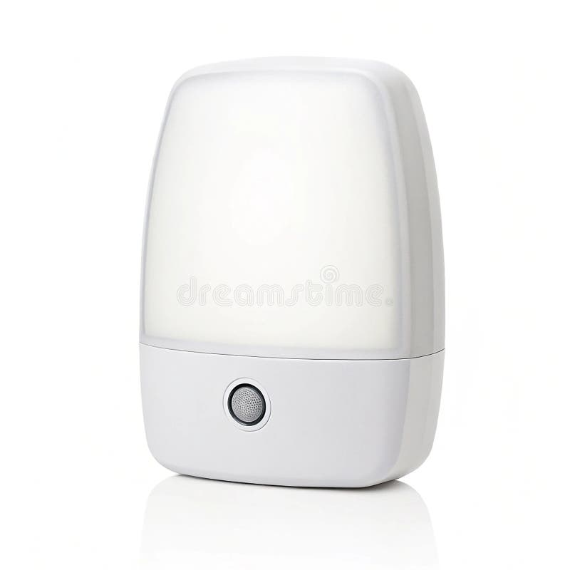 Motion-sensor Night Light on White Background Stock Illustration ...