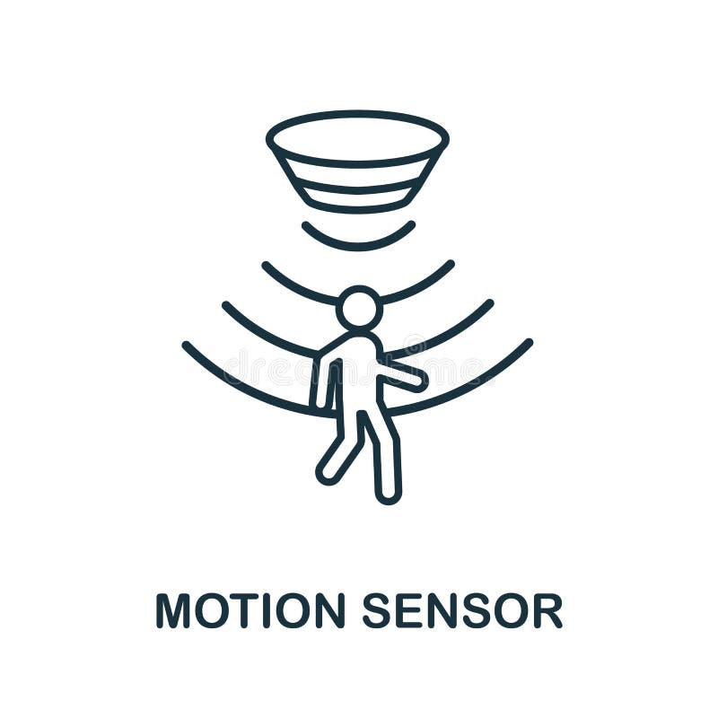 Motion Sensor Icon. Simple Element from Sensors Icons Collection Stock ...