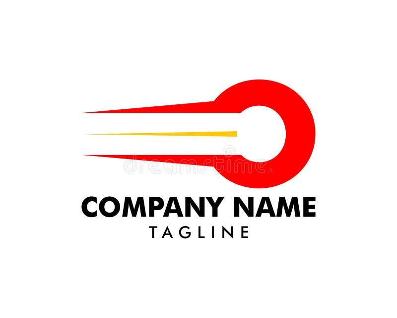 Motion Speed Letter O Logo Design Template Element Stock Vector ...