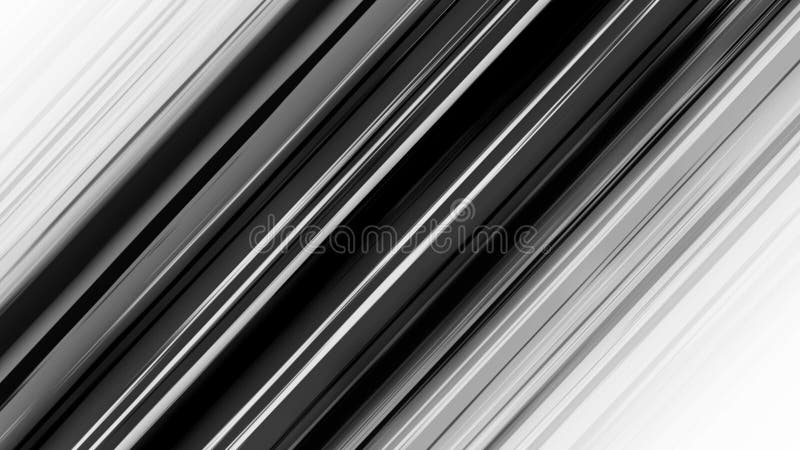 Motion Stripes in ANIME Style, Black Color on a White Background. 3d ...