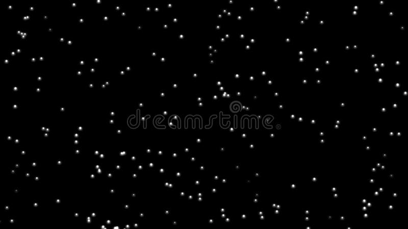 Motion To Right White Blinking Star Animation in Dark Stock Footage ...