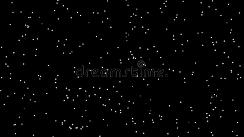 Motion To Right White Blinking Star Animation in Dark Stock Footage ...
