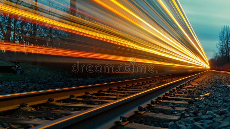 The Motion of a Train Captured through the Overlapping Light Trails ...