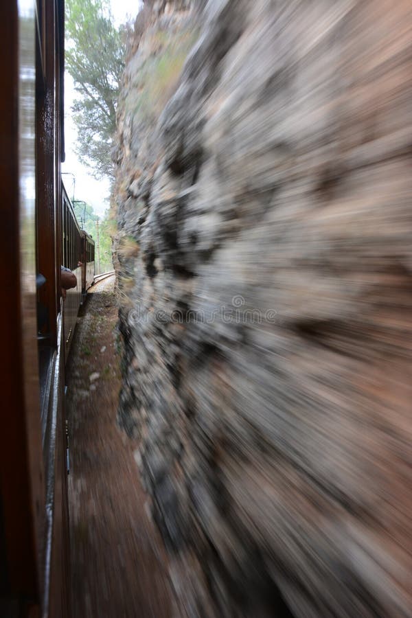 Motion train ride stock photo. Image of majorca, face - 59765418