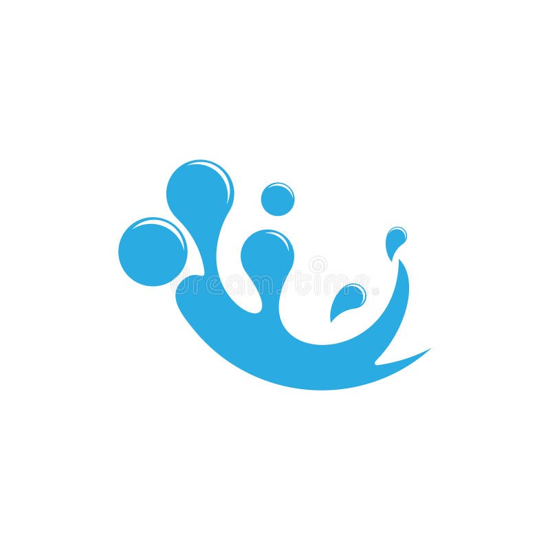 Motion Water Splash Symbol Logo Vector Stock Vector - Illustration of ...