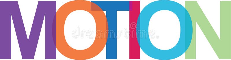 Motion word on white stock illustration. Illustration of propulsion ...