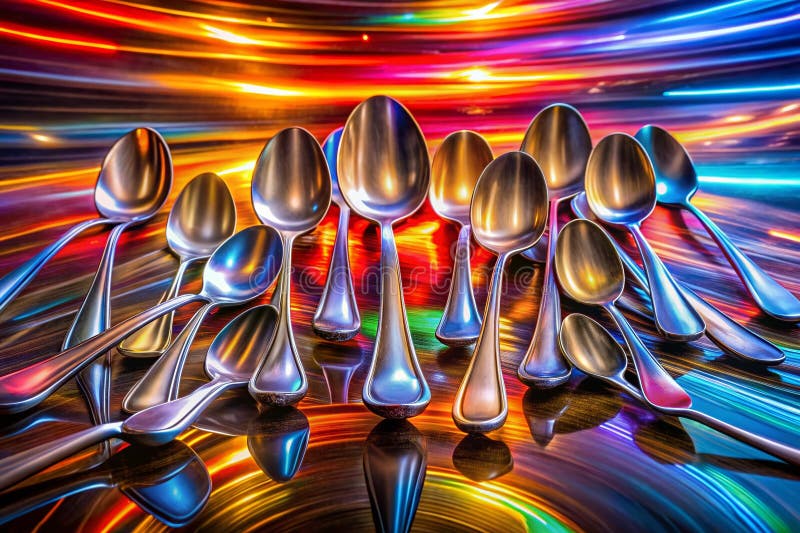 Motionblurred Spoons Stock Illustrations – 1 Motionblurred Spoons Stock ...