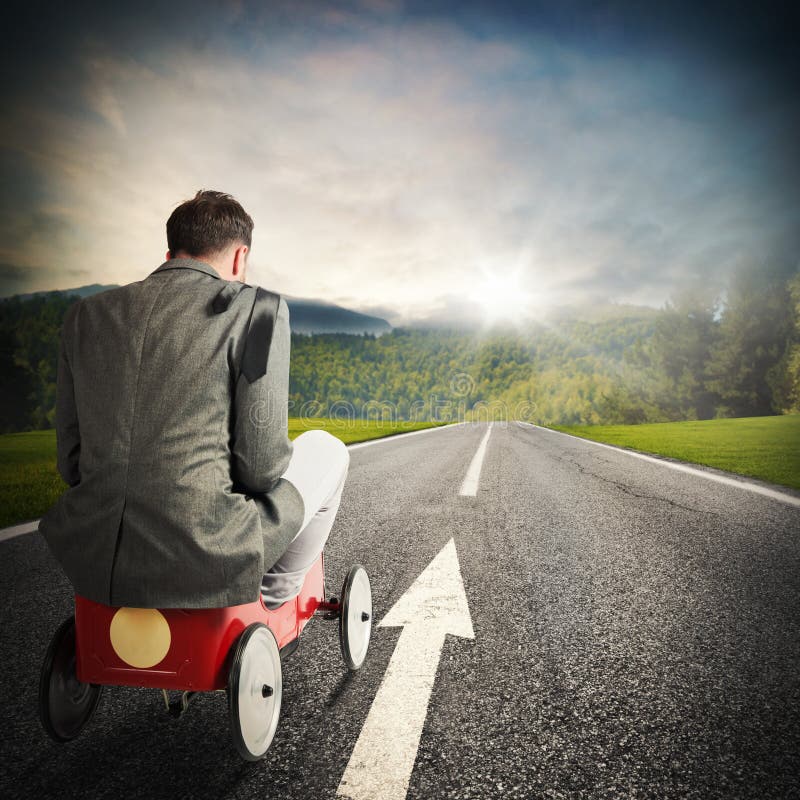 Motivated and Determined Businessman Stock Image - Image of asphalt ...