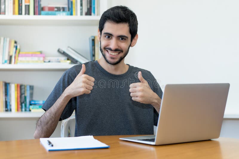 Motivated Israeli it Specialist at Work at Computer Stock Photo - Image ...