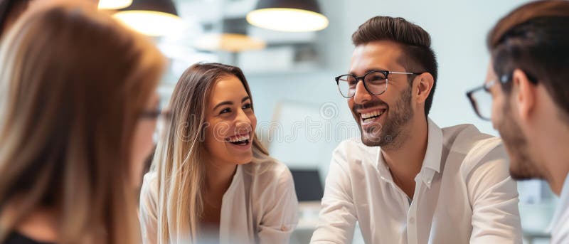 Motivated Professionals Collaborating in a Dynamic Work Environment ...