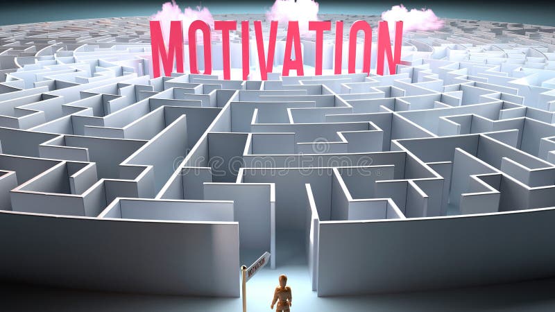 Motivation Complex Like a Puzzle - Pictured As Word Motivation on a ...