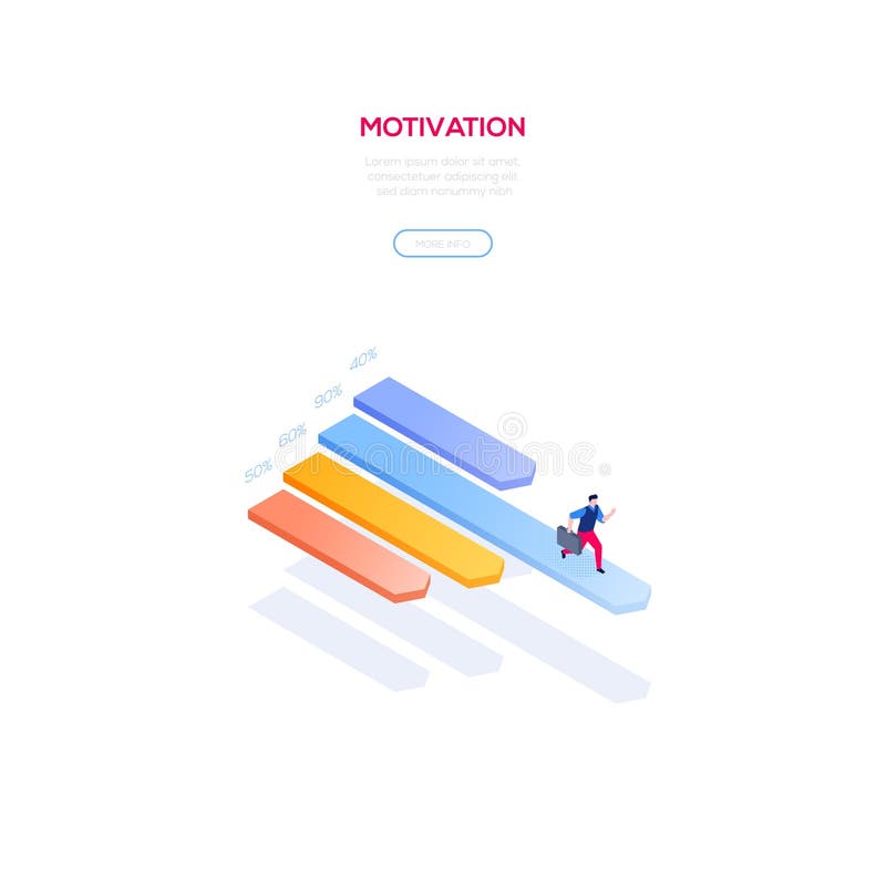 Motivation Concept - Modern Isometric Vector Web Banner Stock Vector ... Motivation Concept - Modern Isometric Vector Web Banner Stock Vector ...