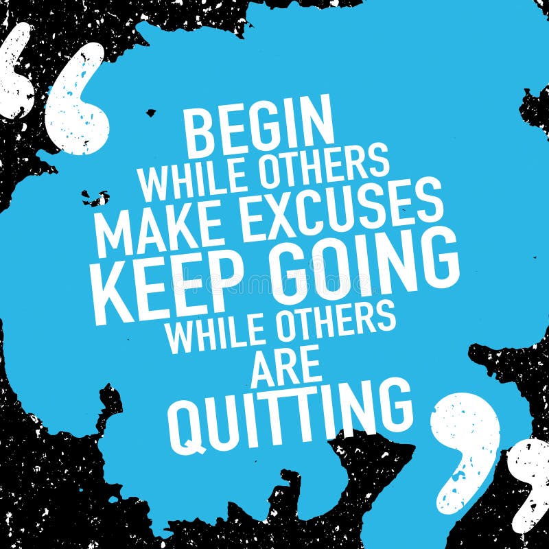 Motivation Concept Motivational Quote Poster Print Design Stock Vector