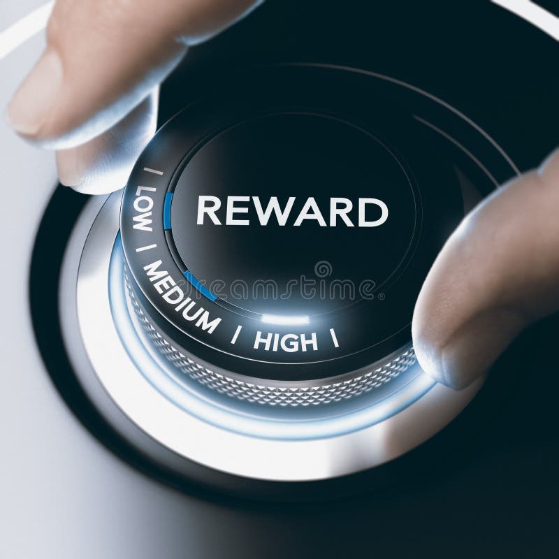 Motivation Concept Reward Program with High Return Stock Image - Image ...