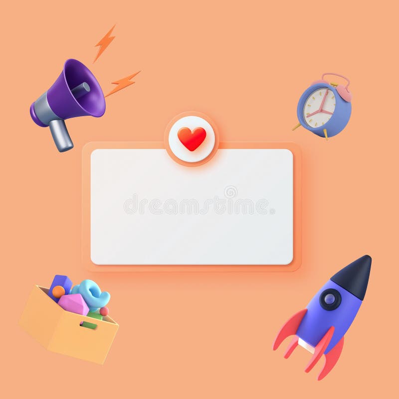 Daily Motivation 3D Instagram Post with 3d Elements Image Stock ...