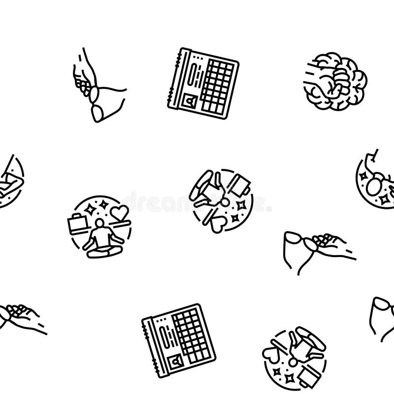 Motivation Human Success Seamless Pattern Vector Stock Vector ...