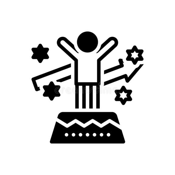 Black Solid Icon for Motivation, Motive and Incentive Stock Vector ...