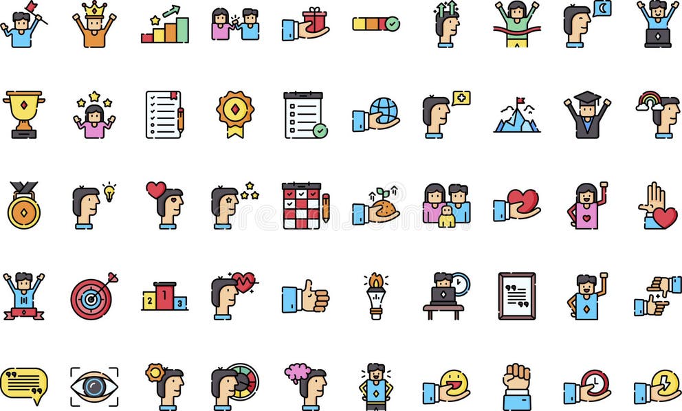 Motivation Icons High-Quality Vector Icons Collection with Editable ...