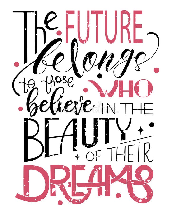 Motivation Lettering Phrase Stock Vector - Illustration of lettering ...