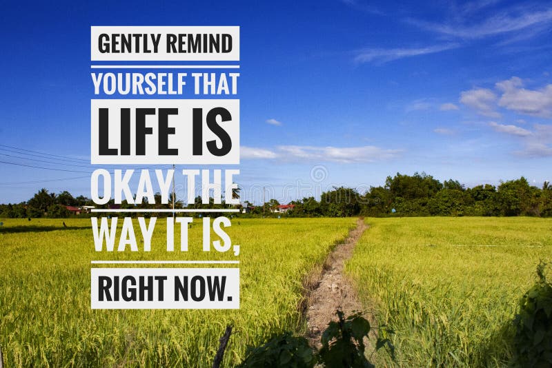 Motivation in Life Message with Landscape Background Stock Photo ...