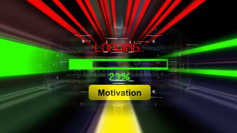 Motivation Loading Progress Bar on the Screen Stock Footage - Video of ...