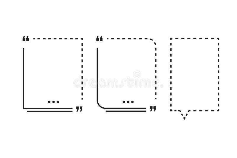 Motivation Quote Box Template with Editable Outline Stroke. Stock ...