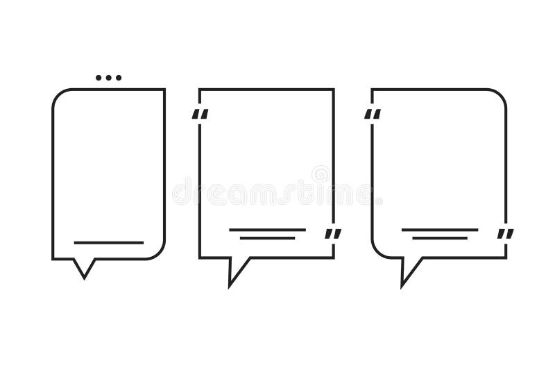 Motivation Quote Box Template with Editable Outline Stroke. Stock ...