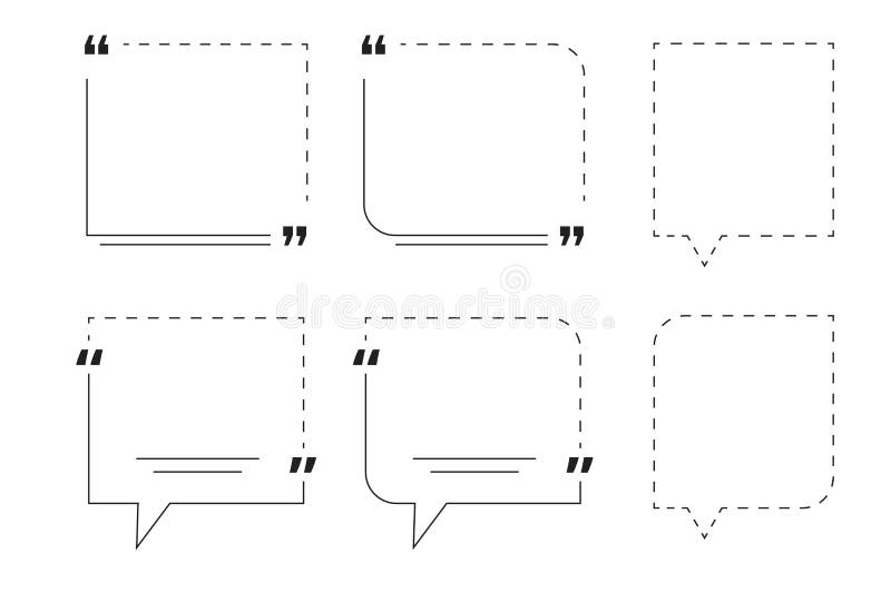 Motivation Quote Box Template with Editable Outline Stroke. Quote ...