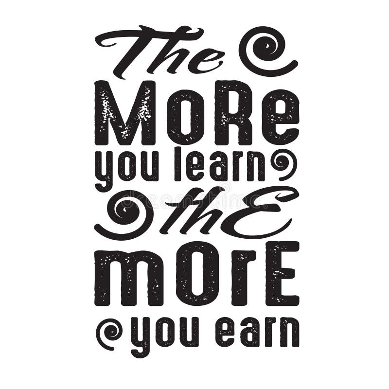 Learn More Earn More Stock Illustrations – 42 Learn More Earn More ...