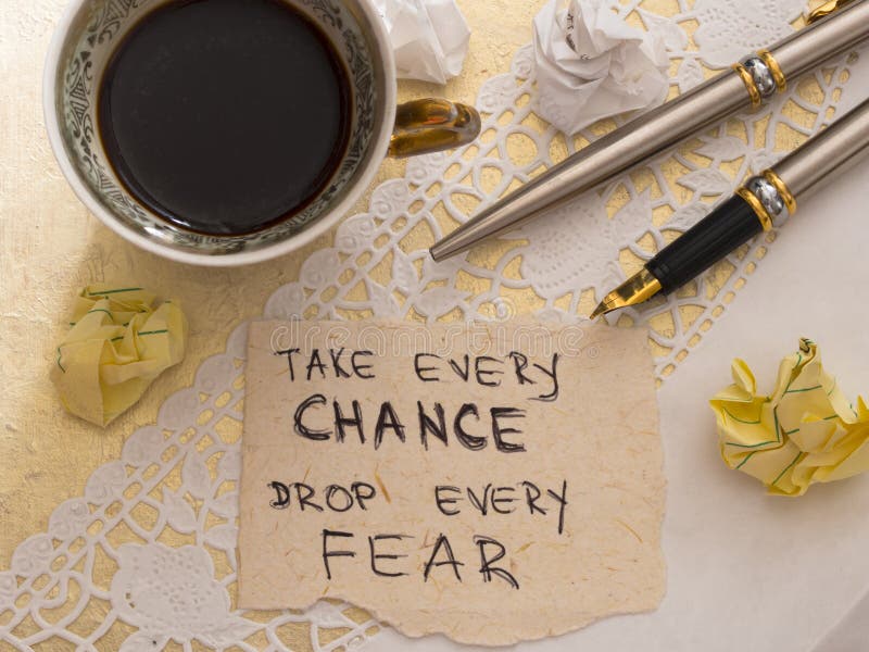 Motivation Quotes on the Table Stock Photo - Image of quotes, table ...