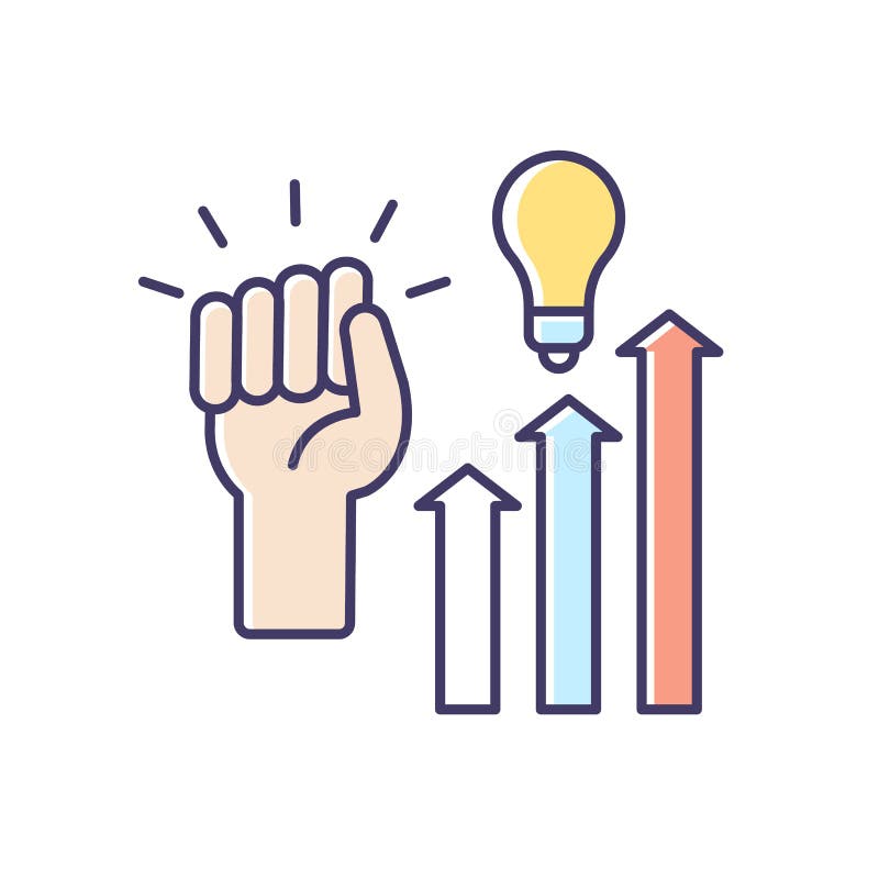 Motivation RGB color icon stock vector. Illustration of logotype ... Motivation RGB color icon stock vector. Illustration of logotype ...