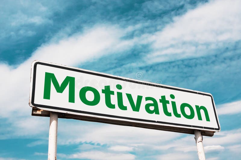 Motivational Signpost stock image. Image of innovation - 6268221