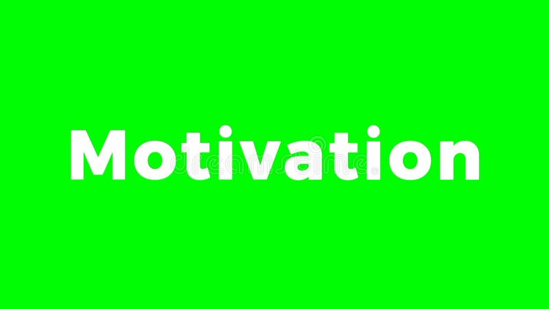 Motivation Text Green Screen Animated Video Stock Footage - Video of ...