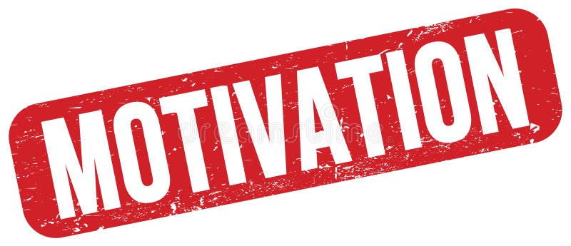 MOTIVATION Text on Red Grungy Stamp Sign Stock Illustration ...