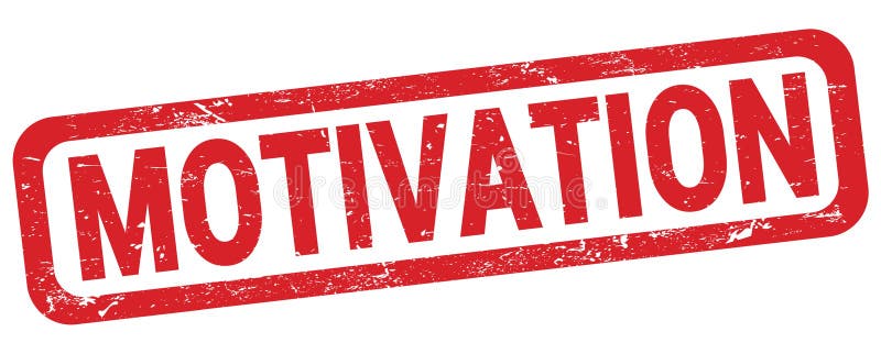 MOTIVATION Text Written on Red Rectangle Stamp Stock Illustration ...