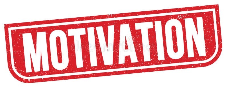 MOTIVATION Text Written on Red Stamp Sign Stock Image - Image of banner ...