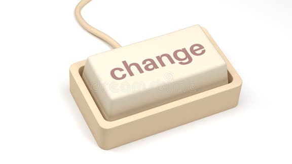 Motivation To Change Concept. Change on Key of the Computer Keyboard ...
